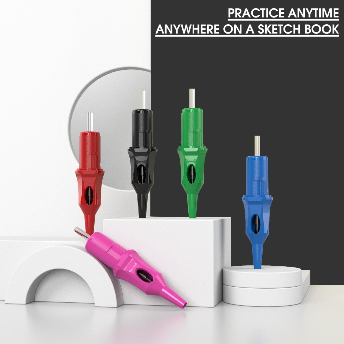 INKin Ball Point Pen Tattoo Cartridges 20Pcs Practice Ballpoint Tattoo ...