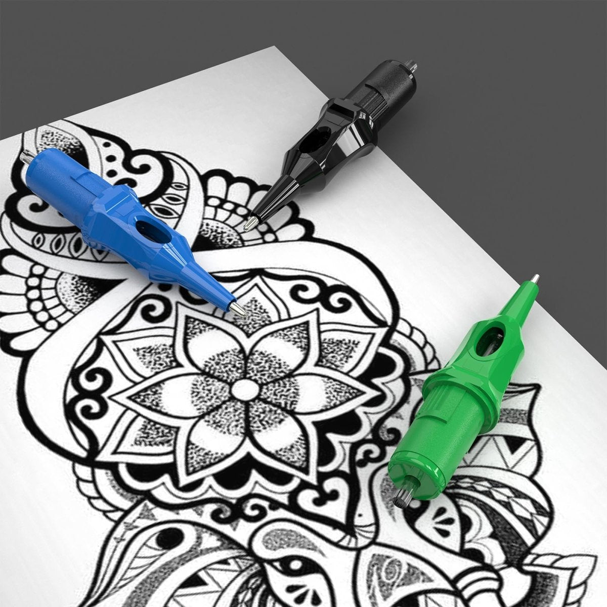 INKin Ball Point Pen Tattoo Cartridges 20Pcs Practice Ballpoint Tattoo ...