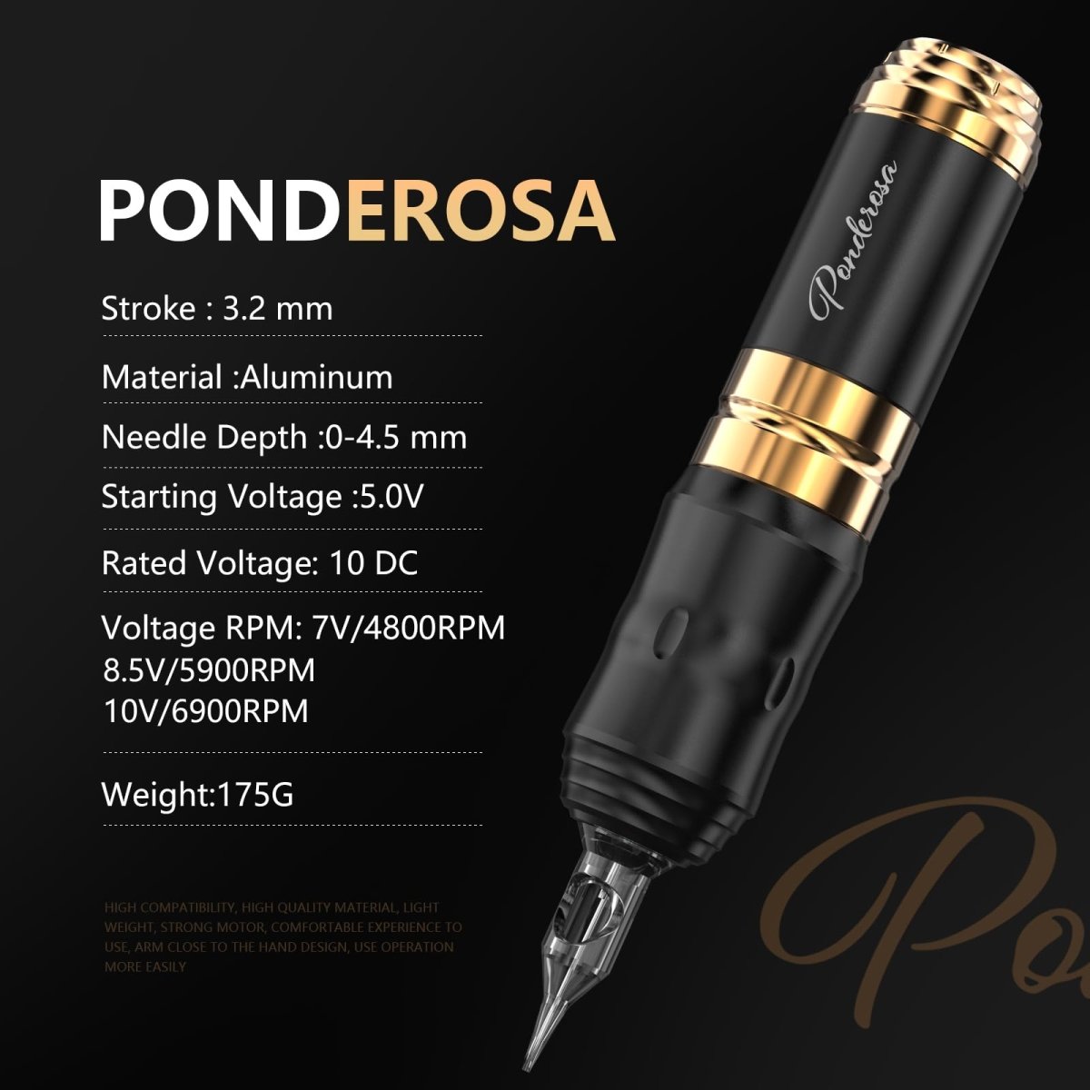 Ponderosa Wireless Tattoo Gun Tattoo Kit – Tattoo Unleashed